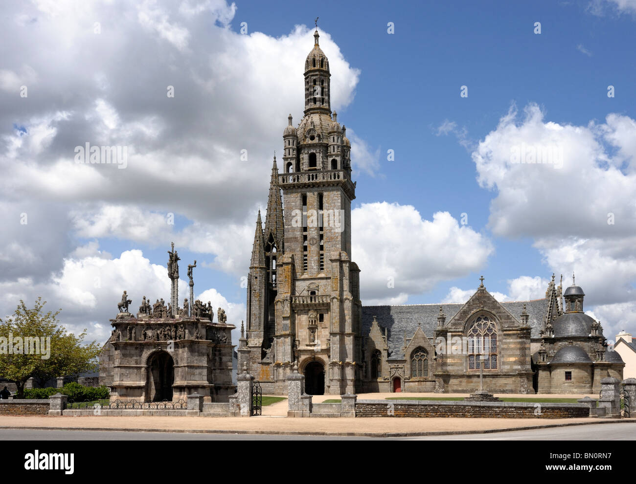 Church of Saint-Thégonnec, Pleyben, Brittany, France Stock Photo - Alamy