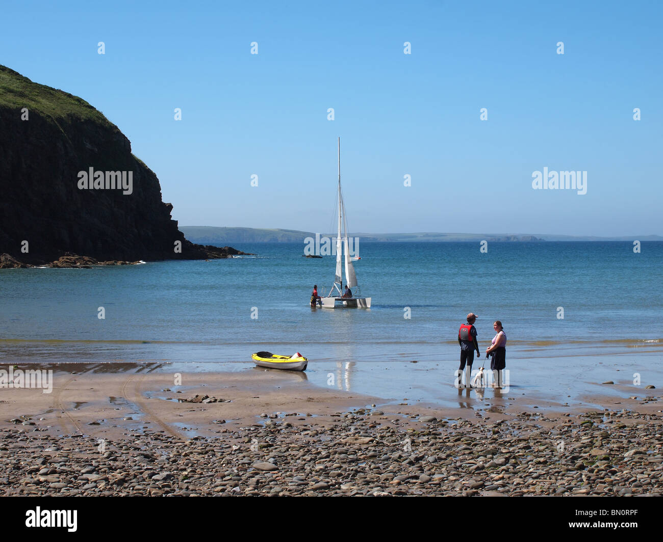 views of the cliffs and coastline of the south pembrokeshire coast ...