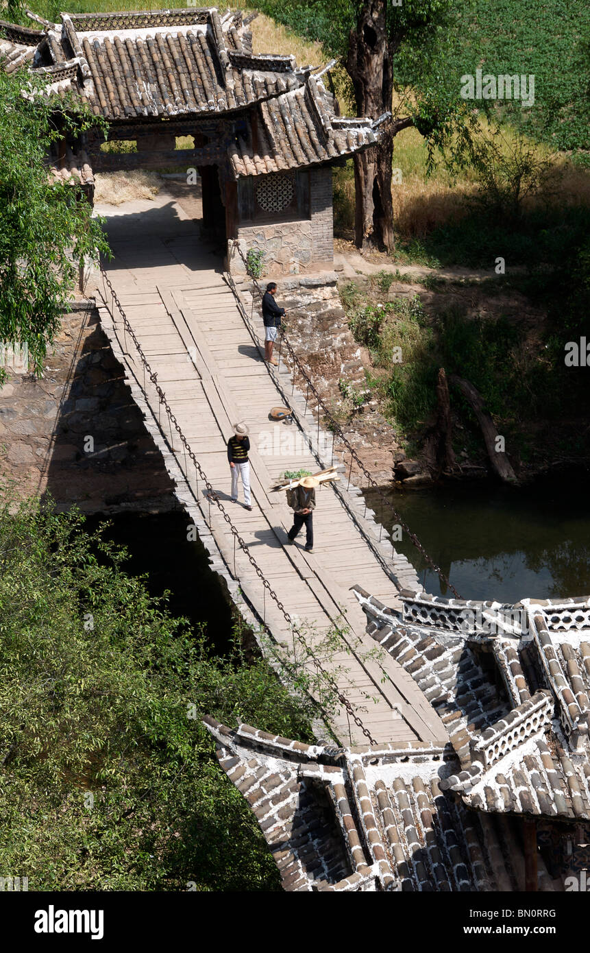 Ancient wooden bridge hi-res stock photography and images - Alamy