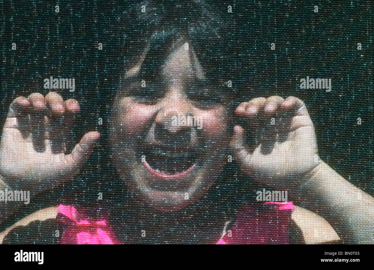 Hands pressed against window hi-res stock photography and images - Alamy