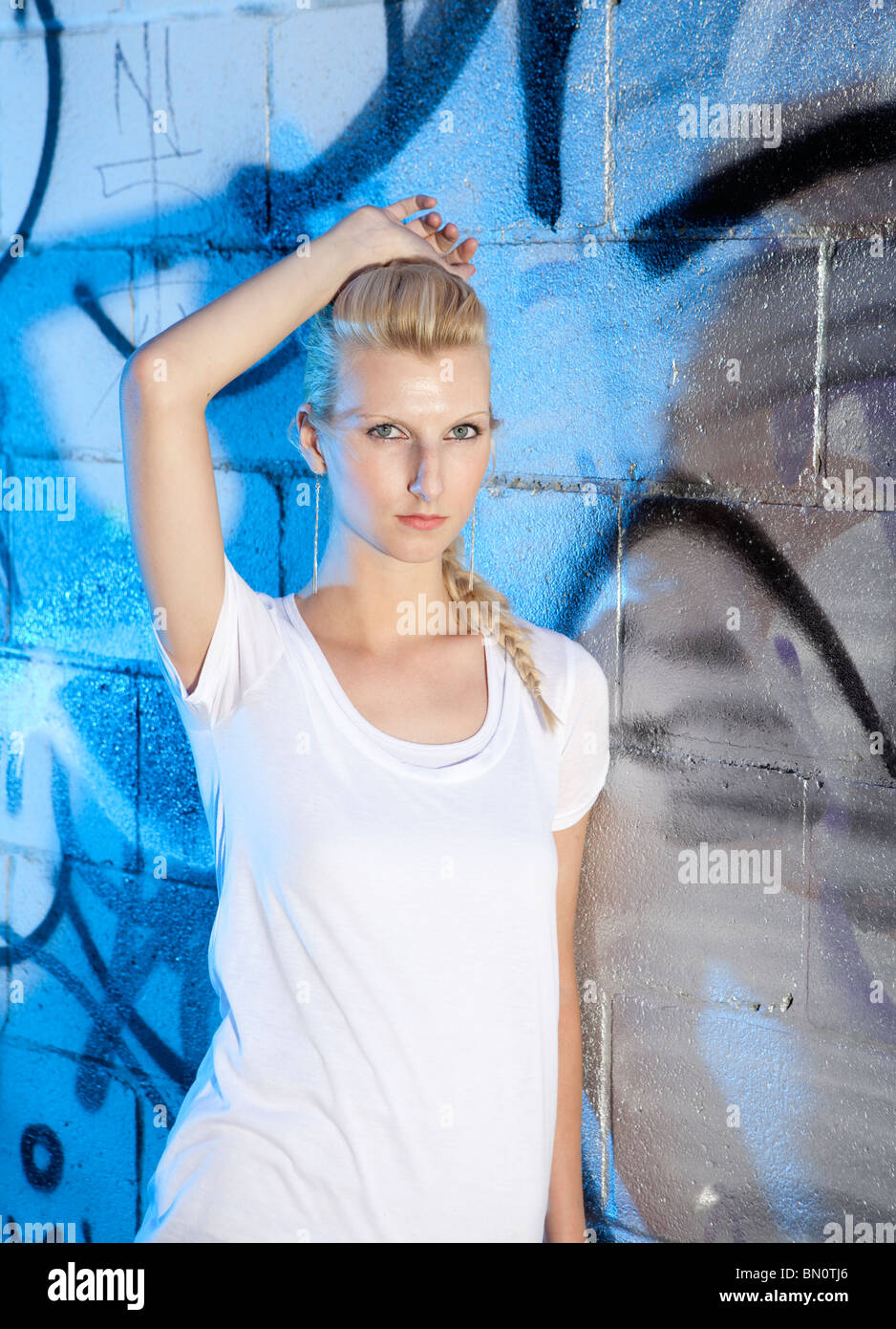 White young blond woman hi-res stock photography and images - Alamy