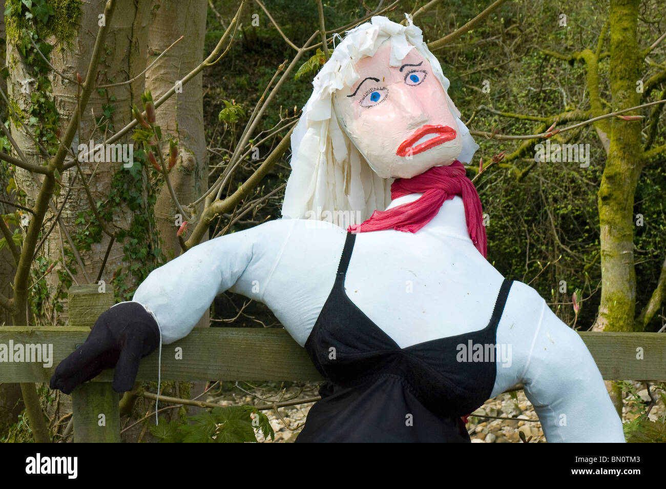 An exhibit at the Wray Scarecrow Festival, in the village of Wray, near ...