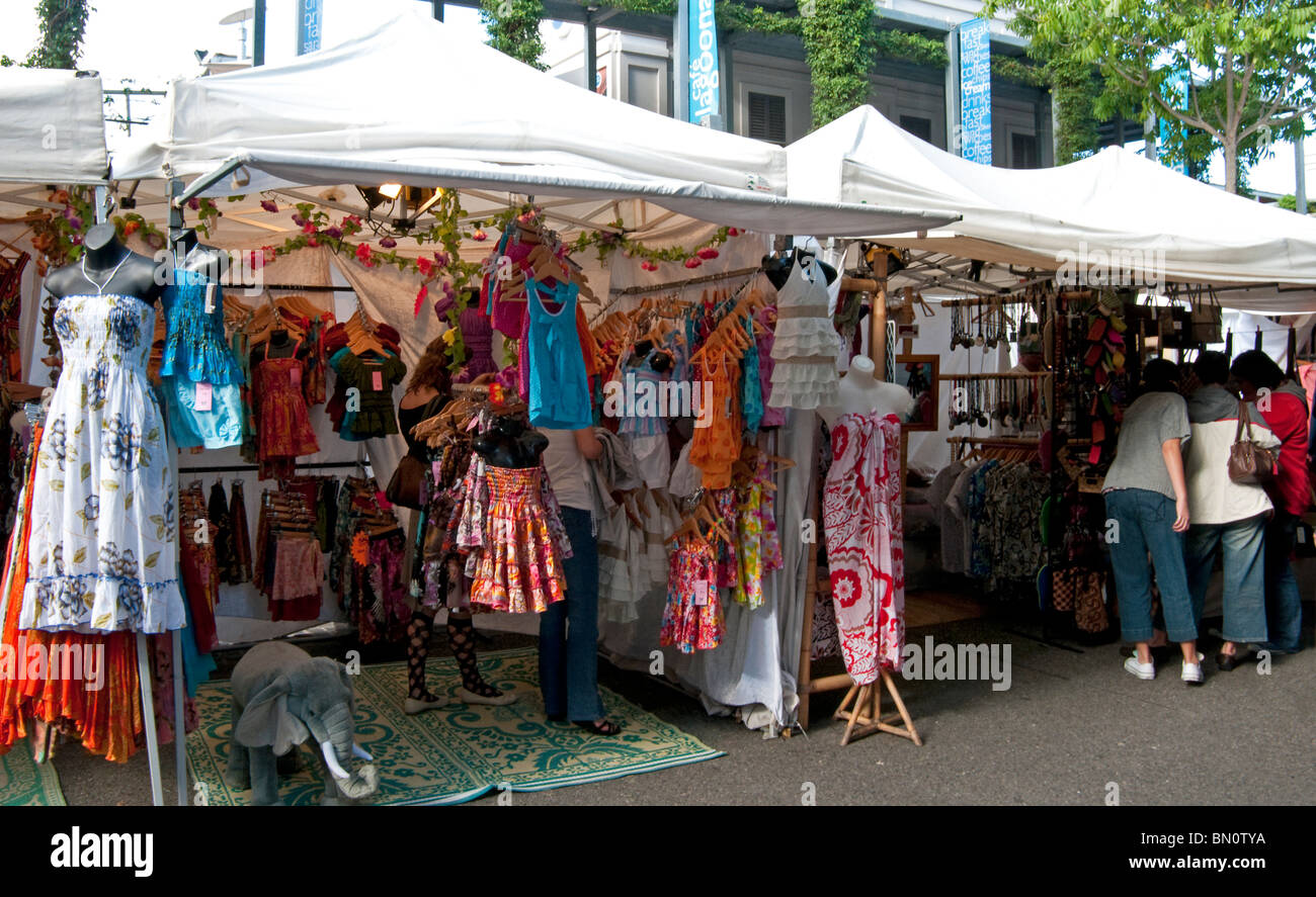 Southbank weekend market in Brisbane, Australia Stock Photo - Alamy