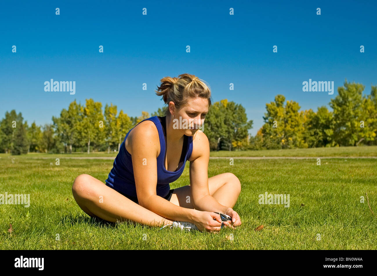 Stretching groin hi-res stock photography and images - Alamy