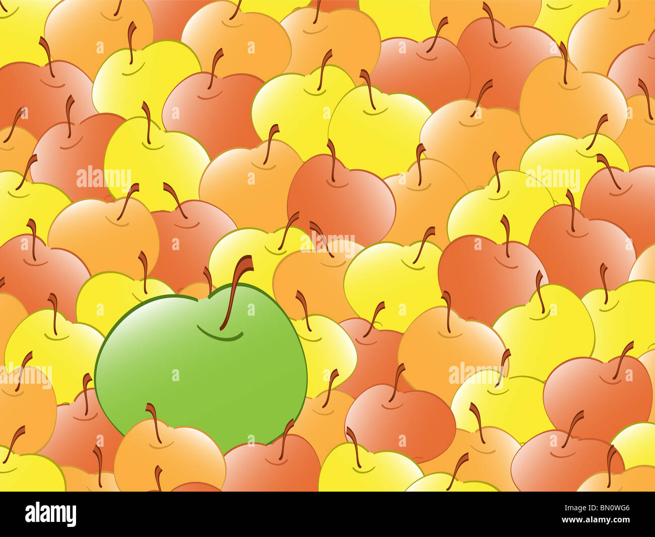 big green leadership. vector Stock Photo - Alamy