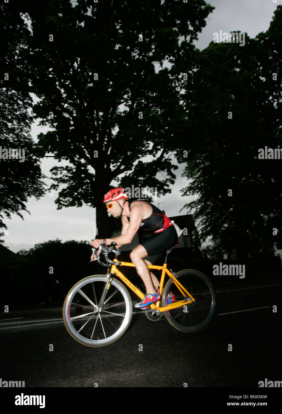 hatch end tri athlon Stock Photo - Alamy