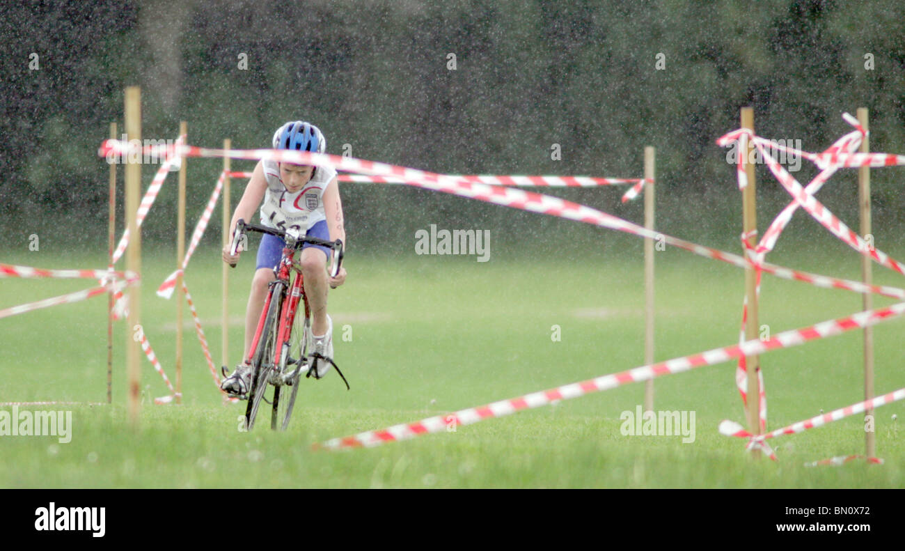 hatch end tri athlon Stock Photo - Alamy