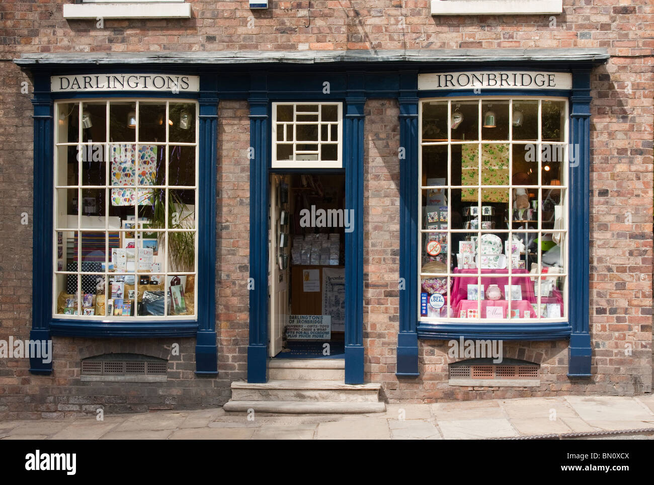 Shop front in Ironbridge Telford Shropshire Stock Photo - Alamy
