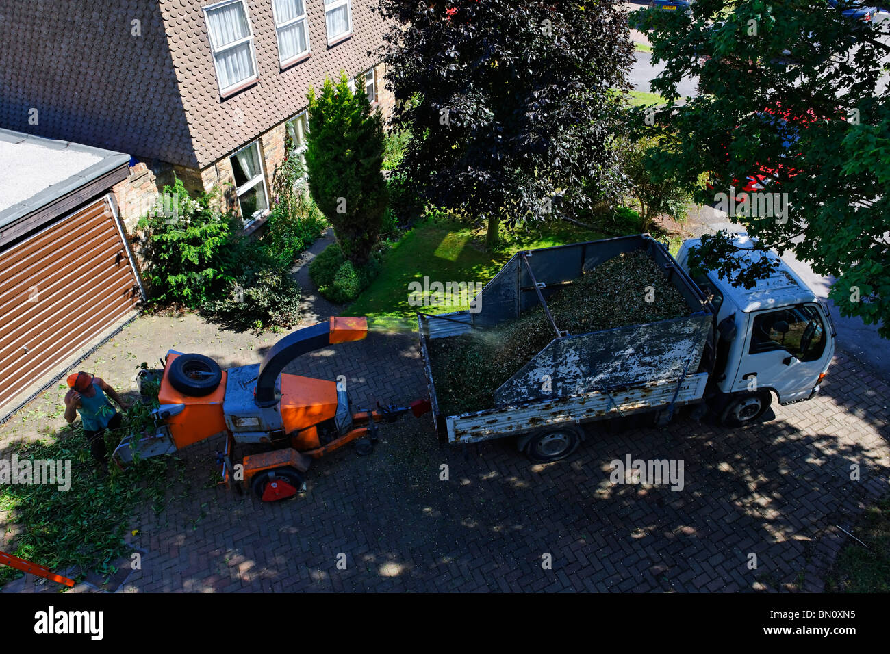 Tree shredder hi-res stock photography and images - Alamy