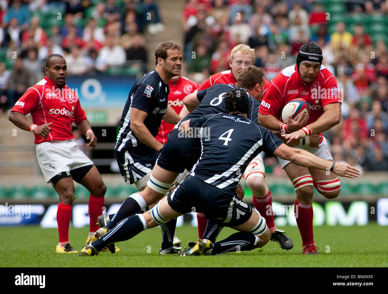 Rugby match played at the rfu stadium hi-res stock photography and ...
