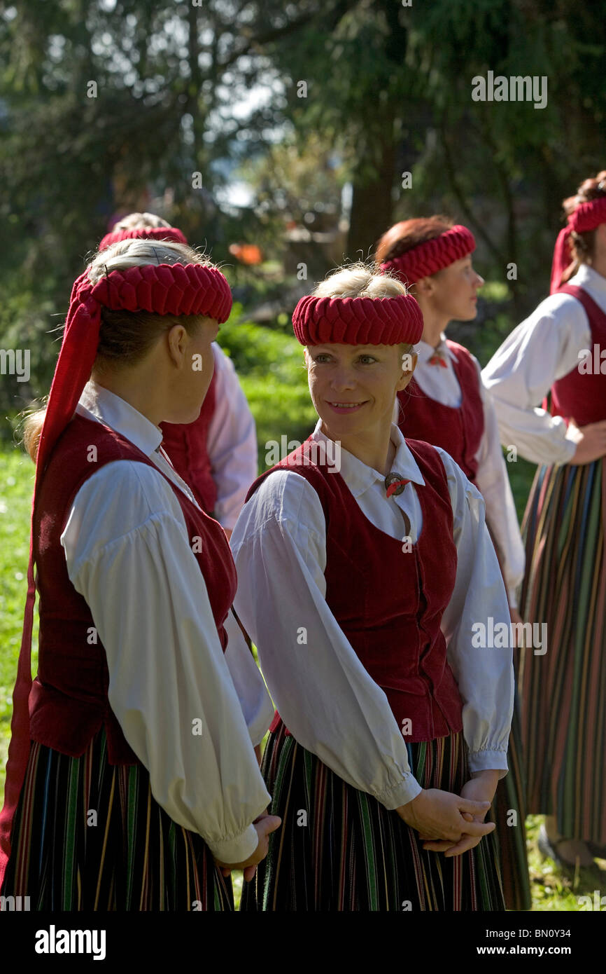 Latvia,Riga,Open Air Ethnographic Museum,latvian folklore Stock Photo ...