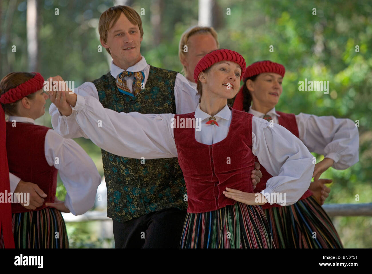 Latvia,Riga,Open Air Ethnographic Museum,latvian folklore Stock Photo ...
