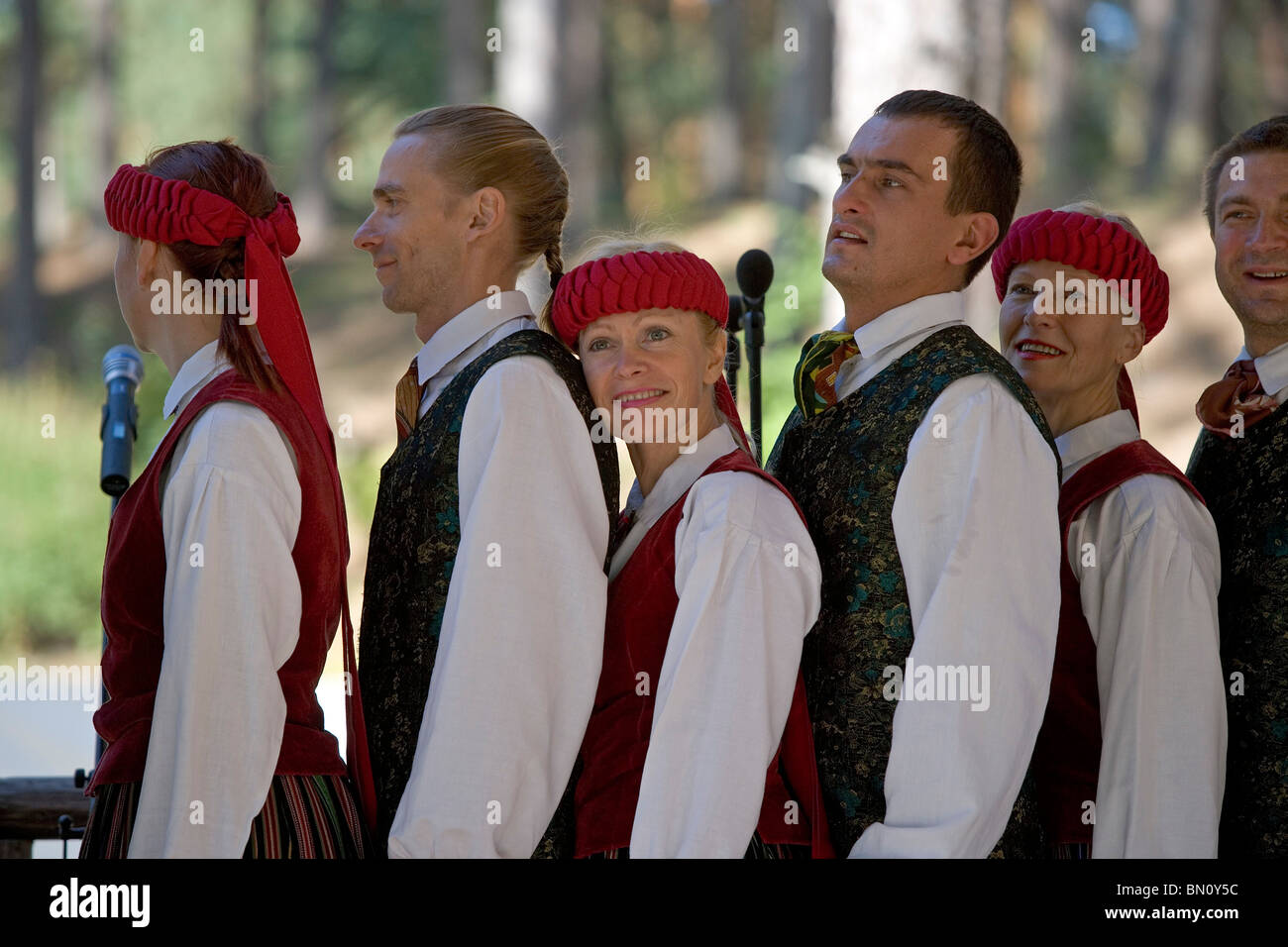 Latvia,Riga,Open Air Ethnographic Museum,latvian folklore Stock Photo ...