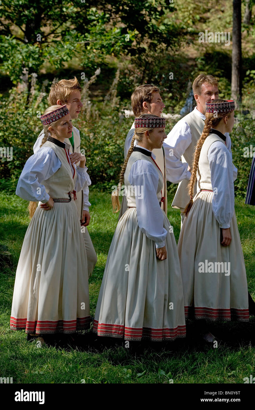 Latvia,Riga,Open Air Ethnographic Museum,latvian folklore Stock Photo ...