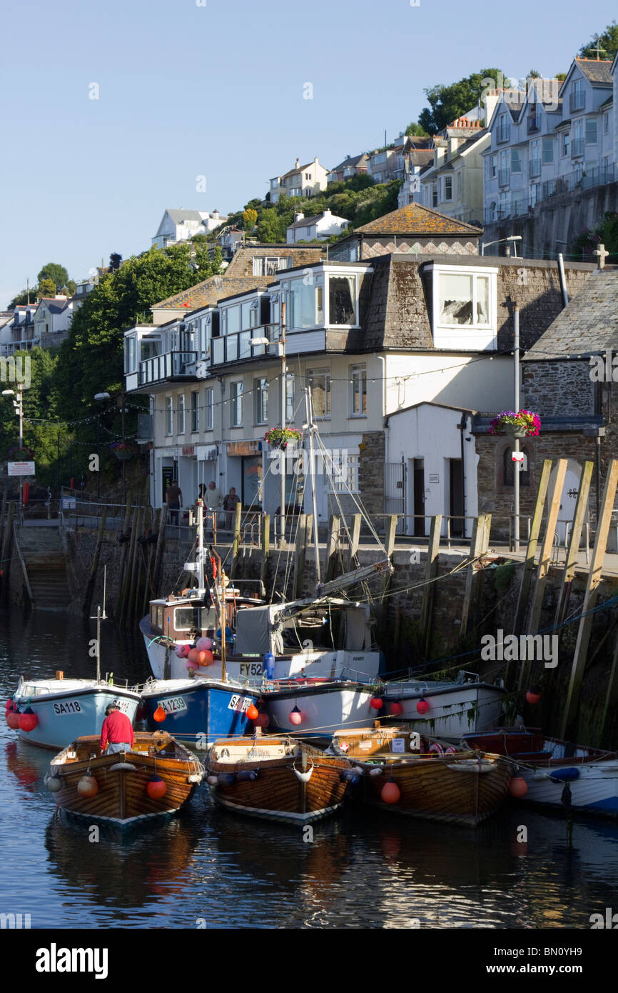 west looe across river looe cornwall england uk gb Stock Photo - Alamy