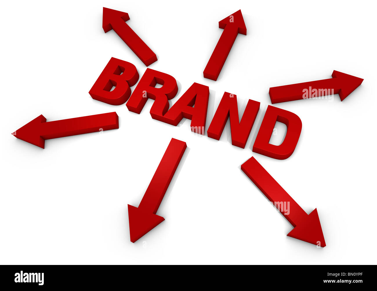3d arrows branding hi-res stock photography and images - Alamy