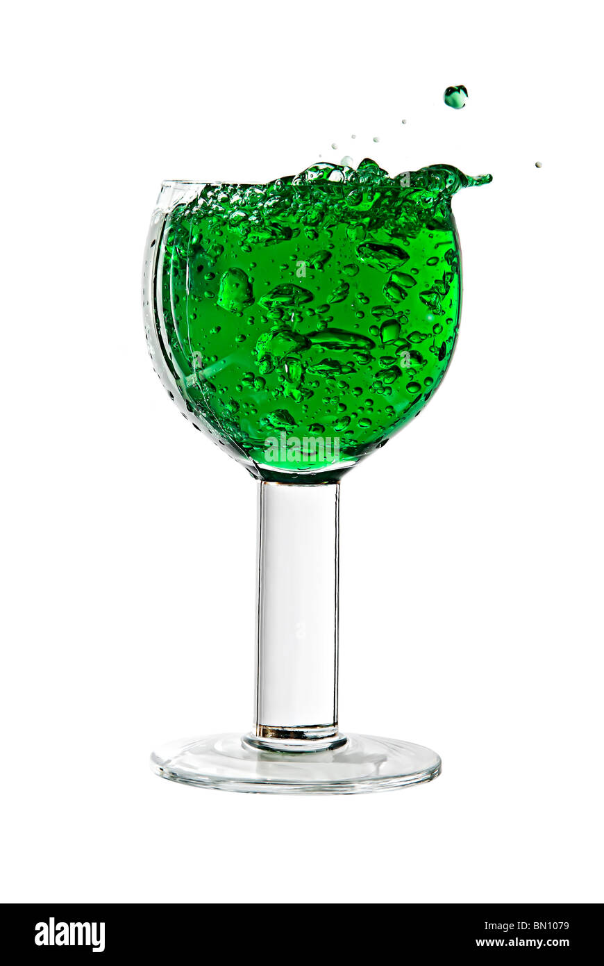 Splash in a glass. A fresh cold drink. Colorful drink Stock Photo - Alamy