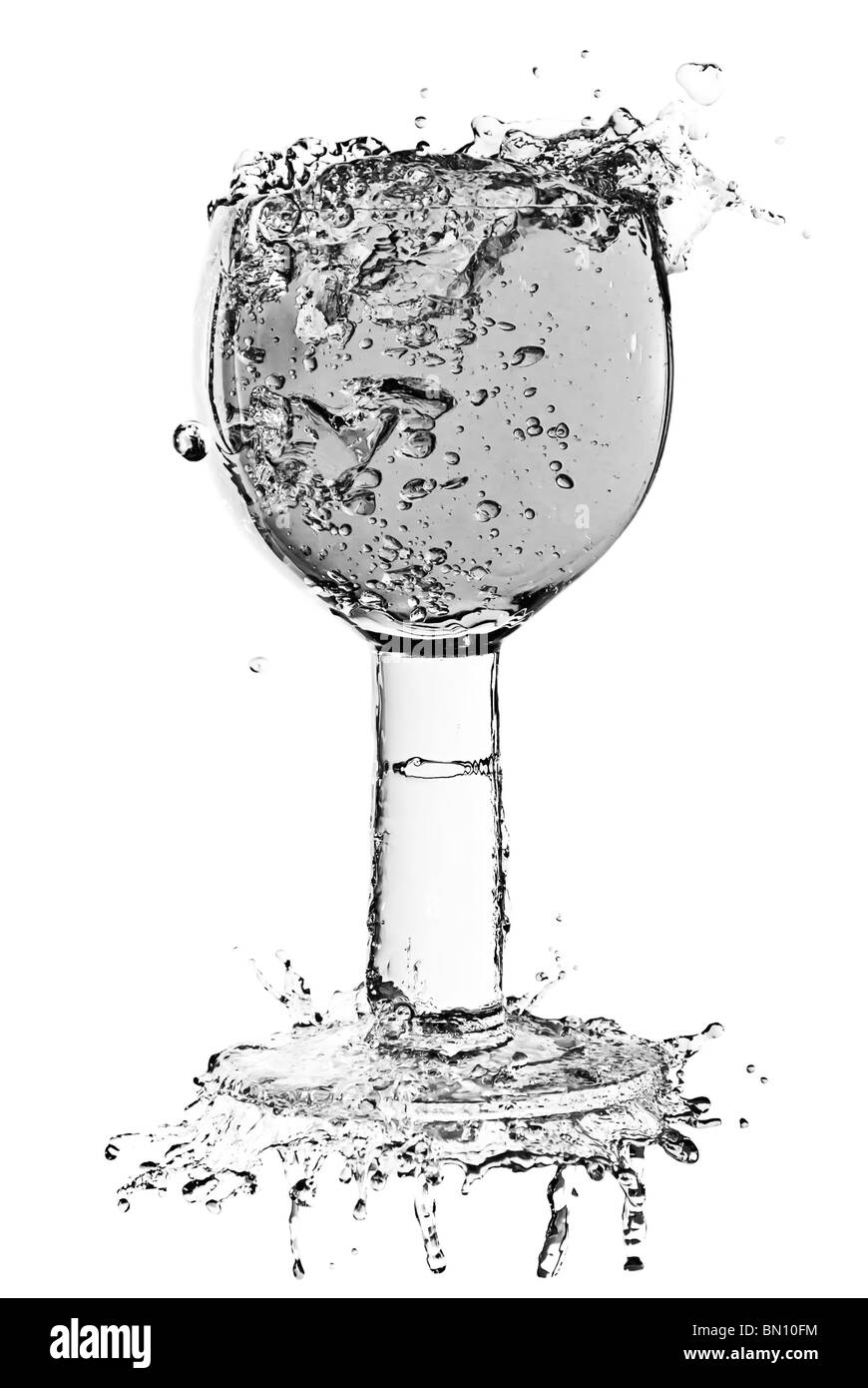 Splash in a glass. A fresh cold drink. Colorful drink Stock Photo - Alamy