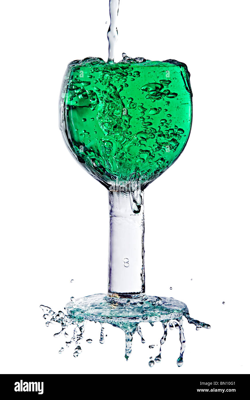 Splash in a glass. A fresh cold drink. Colorful drink Stock Photo - Alamy