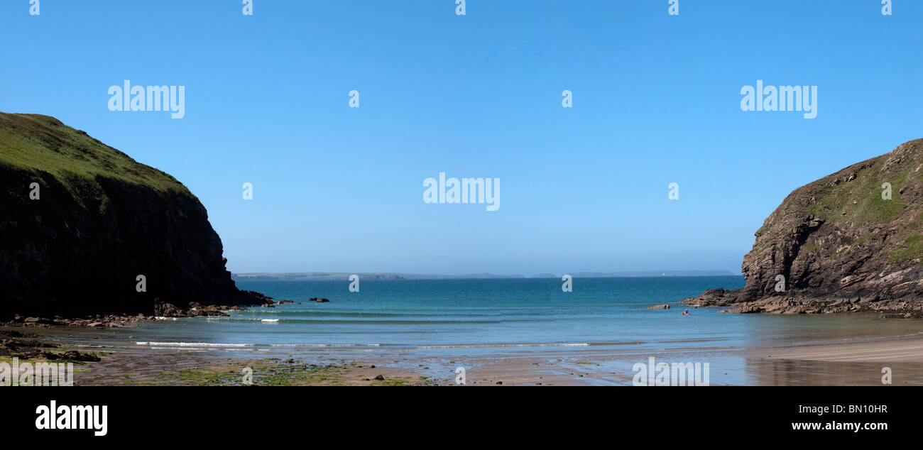 views of the cliffs and coastline of the south pembrokeshire coast ...