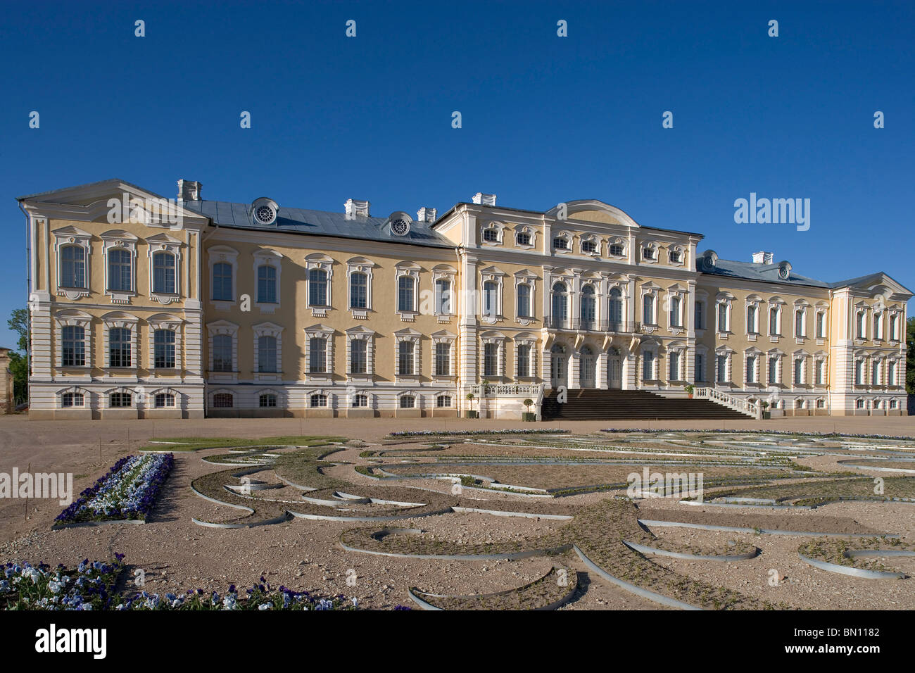 Latvia,Zemgale,Rundale Palace by Bartolomeo Rastrelli Stock Photo - Alamy