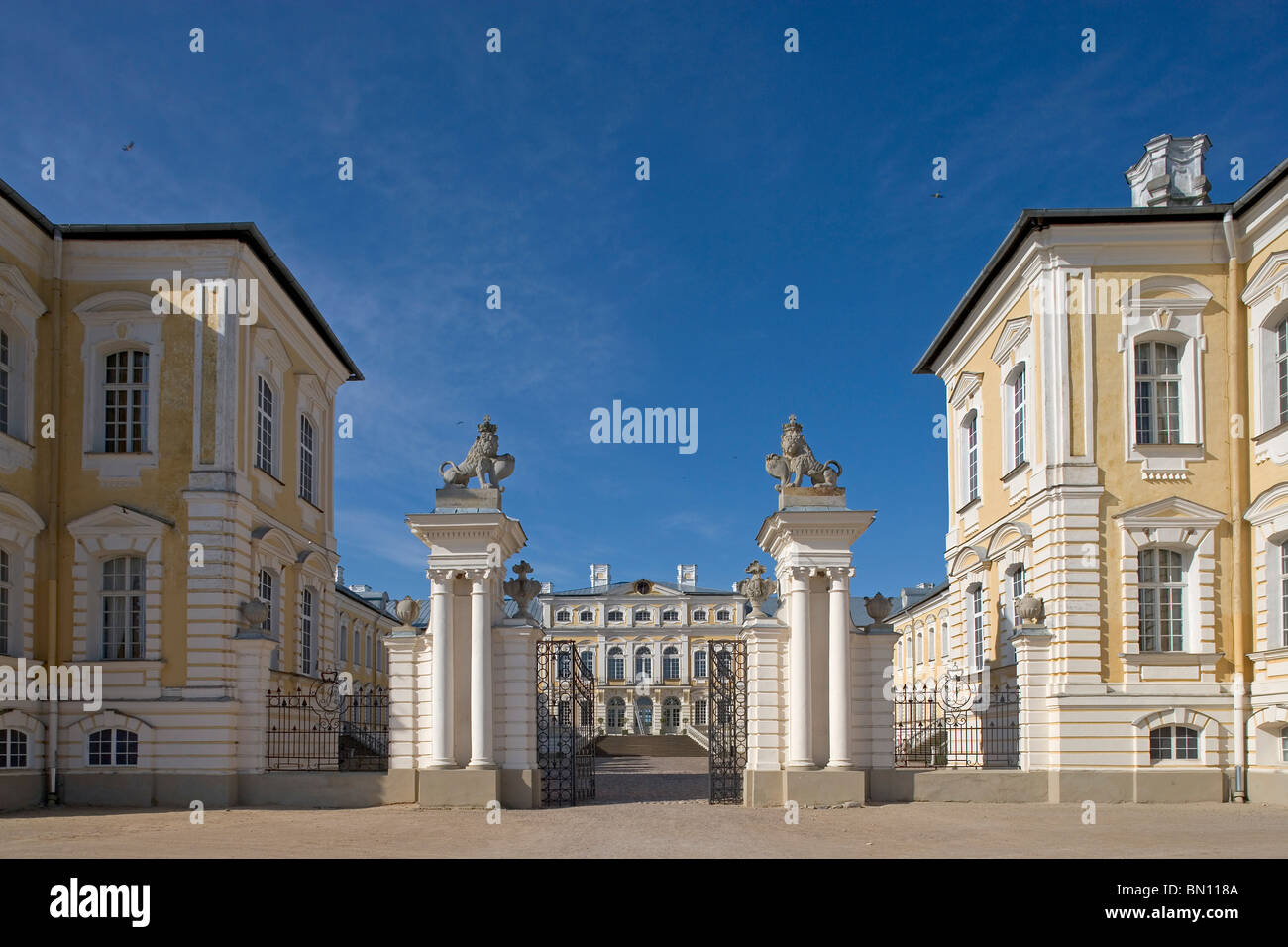 Latvia,Zemgale,Rundale Palace by Bartolomeo Rastrelli Stock Photo - Alamy