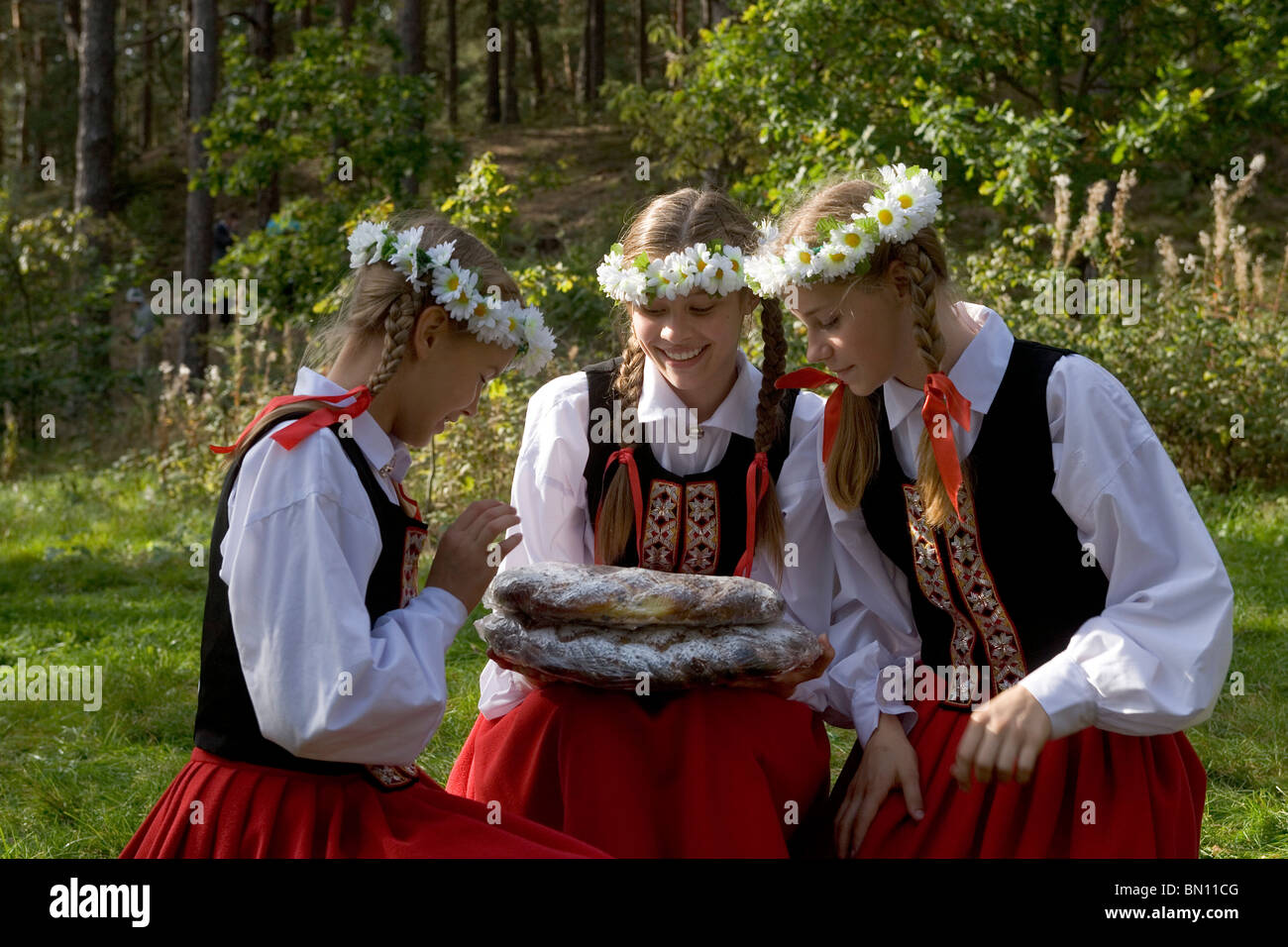 Latvia,Riga,Open Air Ethnographic Museum,latvian folklore Stock Photo ...