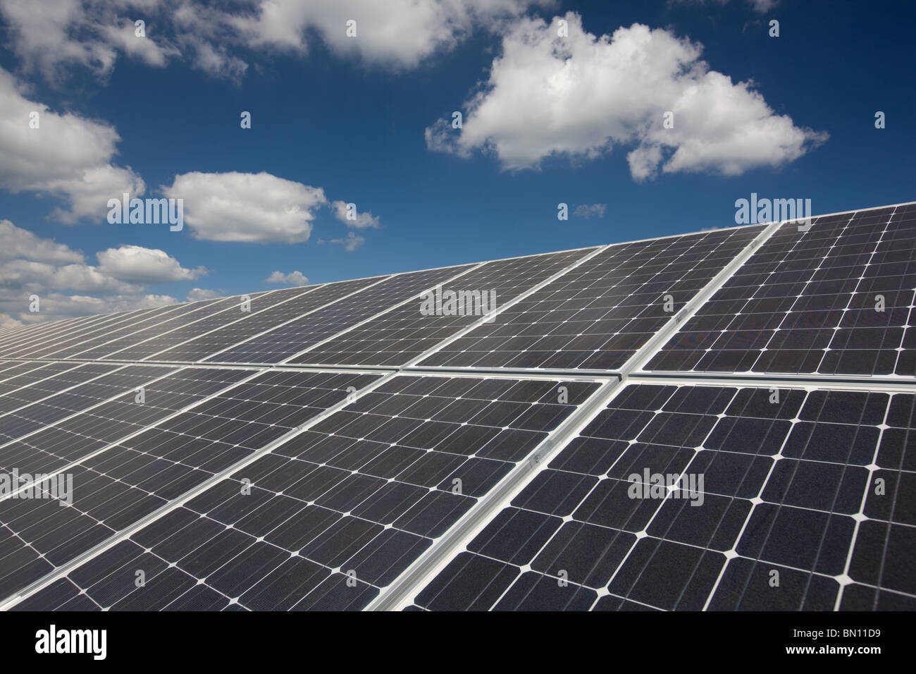 Solar modules in a solar farm in Germany Stock Photo - Alamy