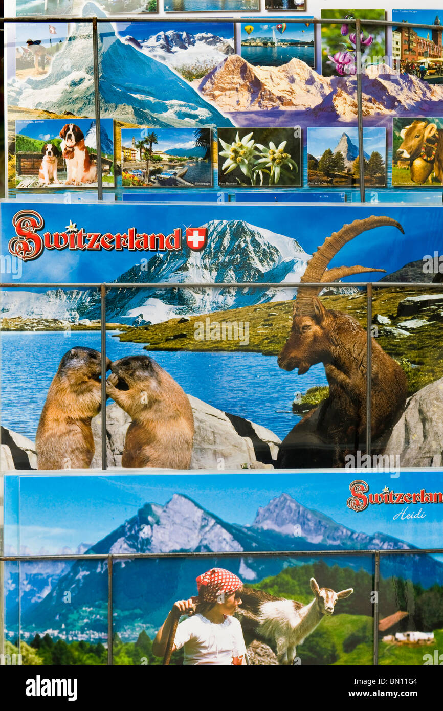 Swiss postcards hi-res stock photography and images - Alamy