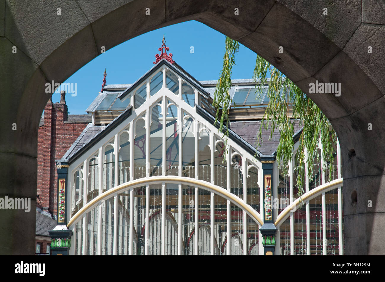 Detail of Stockport Market Hall,Market Place,Stockport, Greater ...