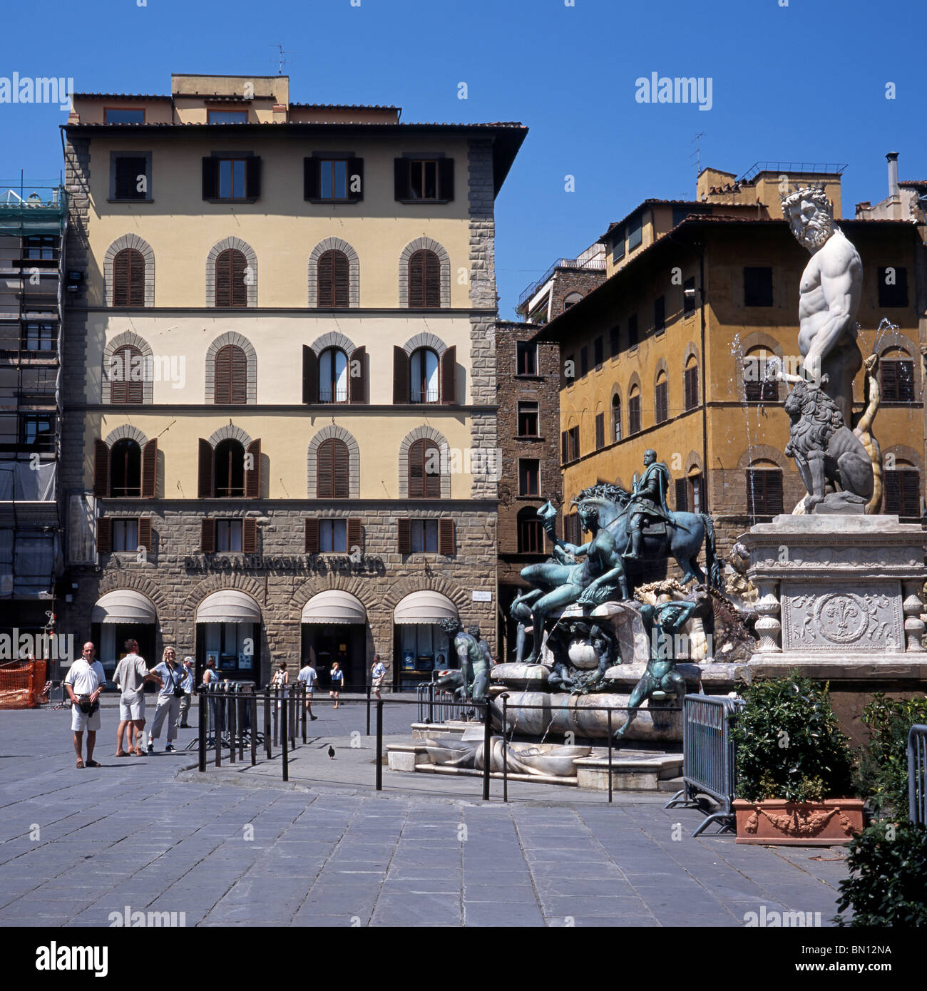 Piazza San Croce, Florence, Tuscany, Italy, Western Europe Stock Photo ...