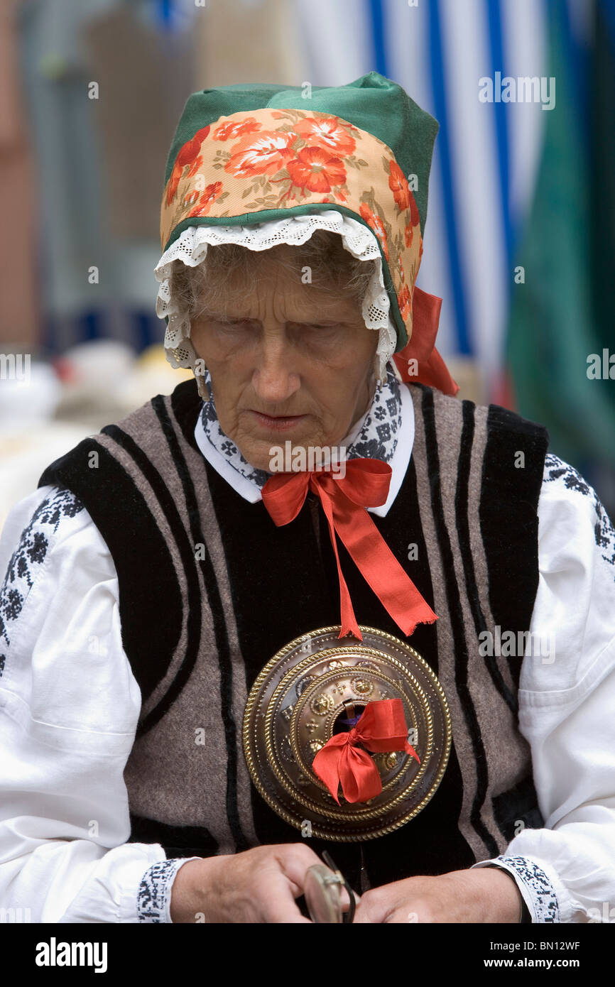 Latvia,Latvian folklore,Traditional costumes Stock Photo - Alamy
