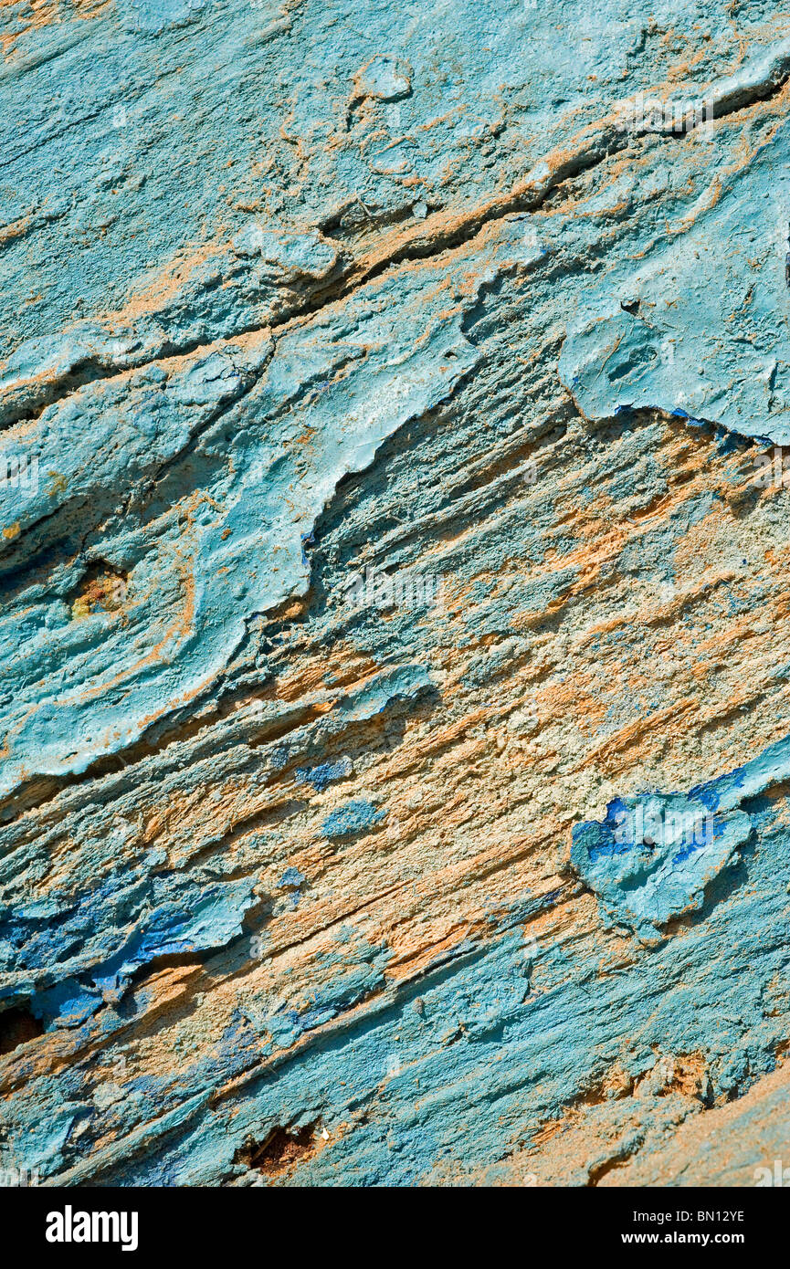 Paint flaking on old rotting wood background texture Stock Photo - Alamy