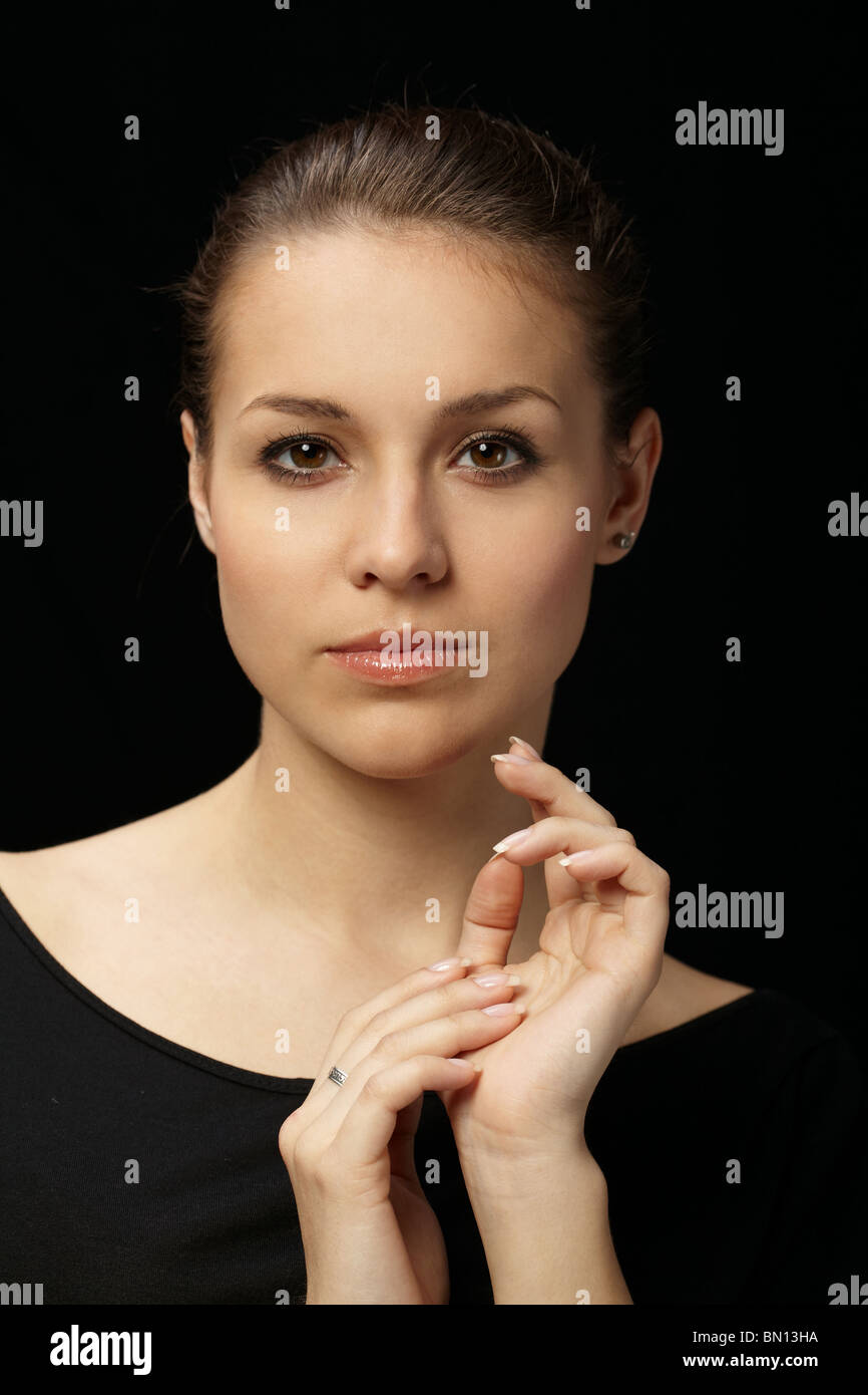 Portrait of pretty girl Stock Photo - Alamy