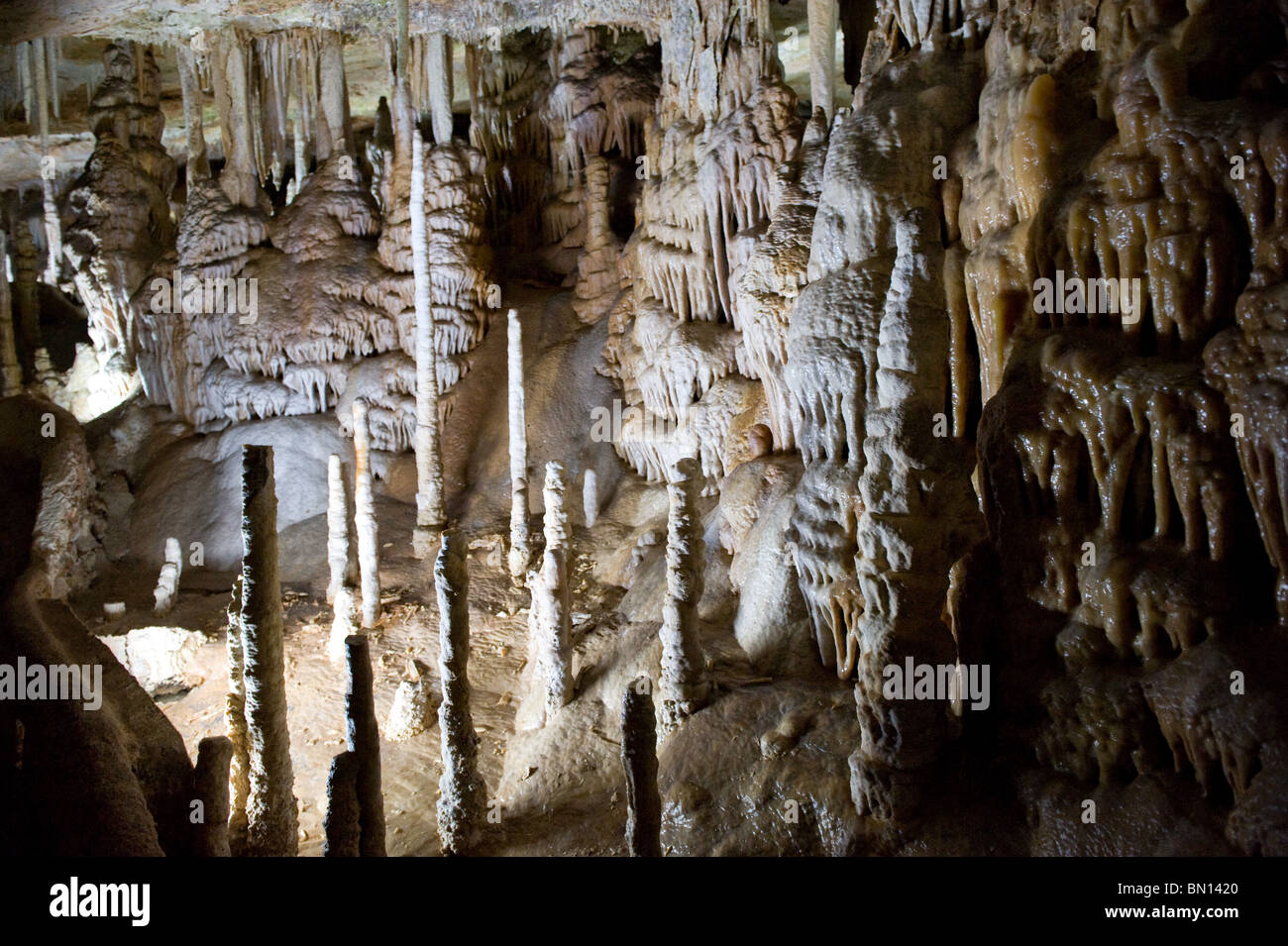 View inside limestone caves campanet hi-res stock photography and ...