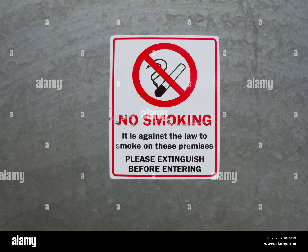 Smoking cigarette warning sign prohibited law extinguish cig fag smoke ...