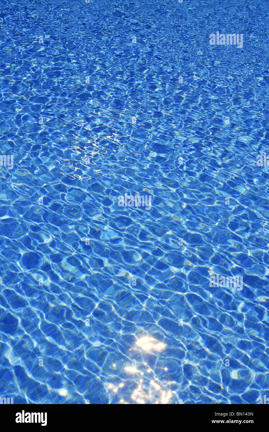 pool blue water texture wave pattern summer vacation background Stock ...