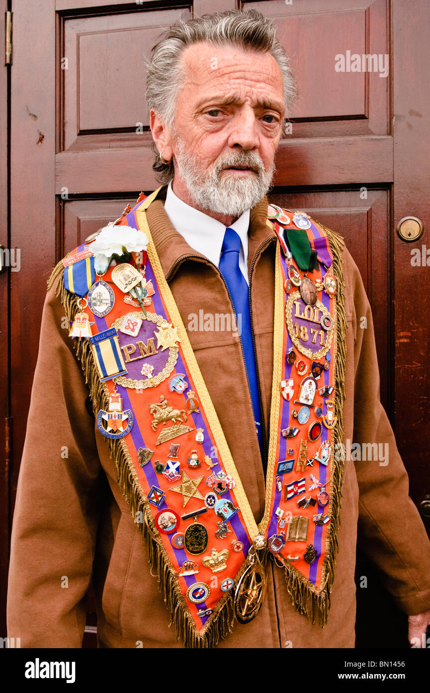 Orange orangeman sash order hi-res stock photography and images - Alamy