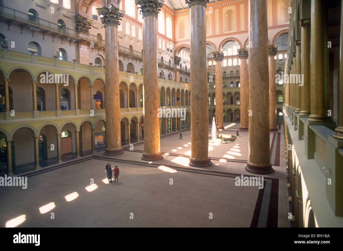 Pension building interior now the national building museum hi-res stock ...