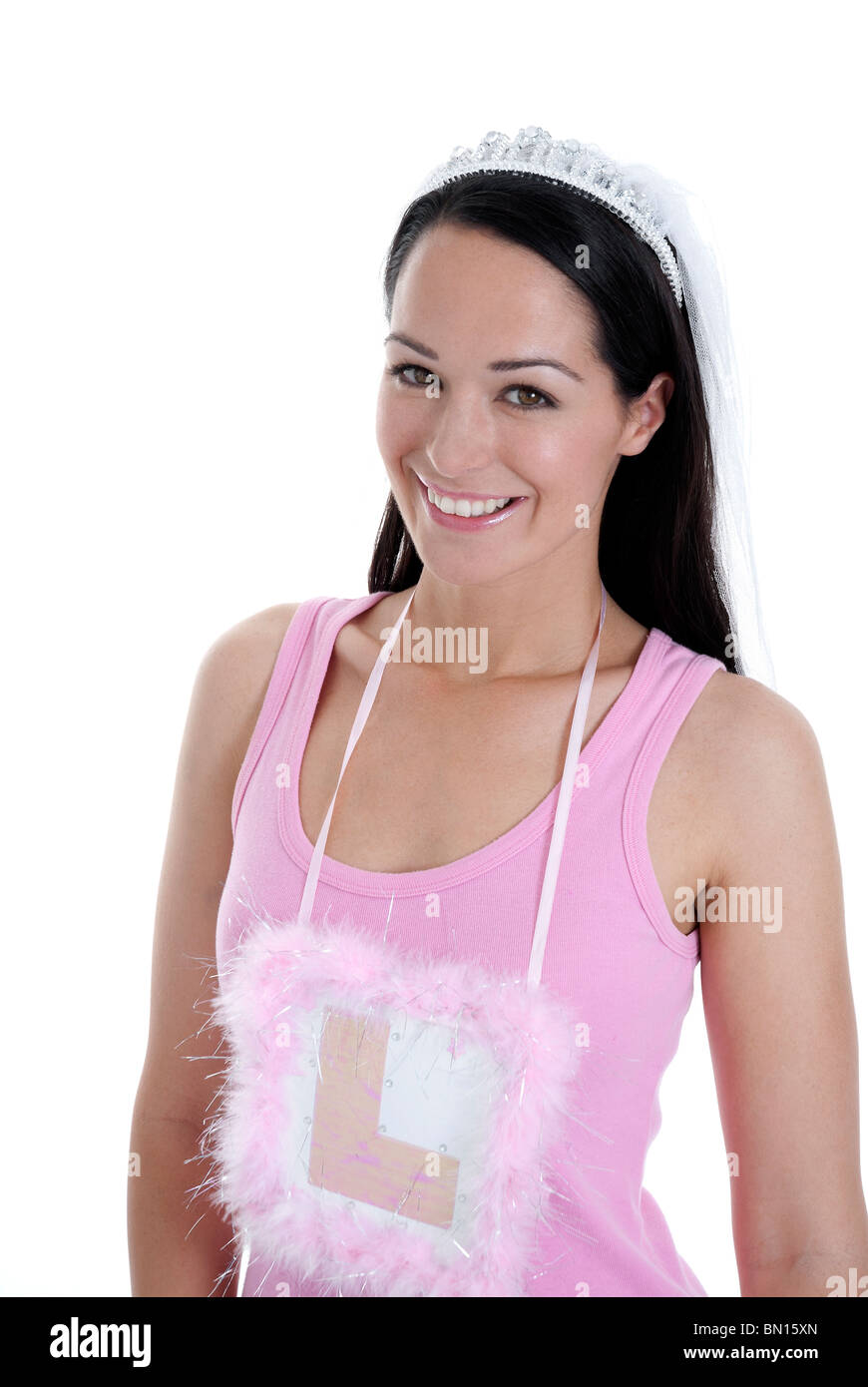 Woman Dressed For Hen Do Stock Photo Alamy woman-dressed-for-hen-do-stock-photo-alamy