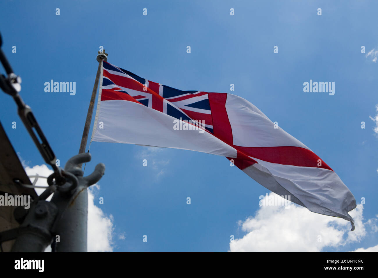 Flag On A Royal Navy Ship Stock Photos & Flag On A Royal Navy Ship ...