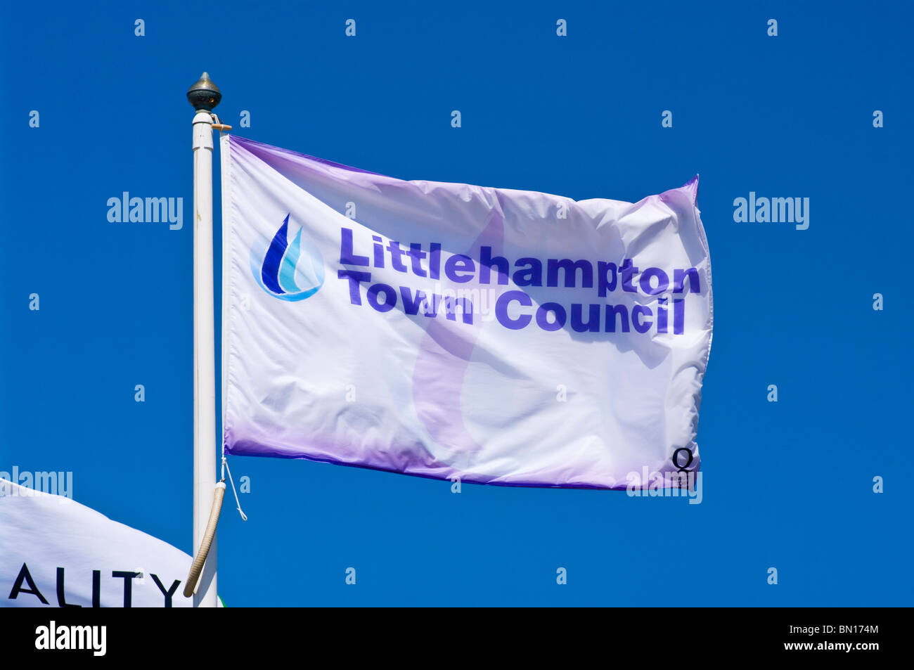 Littlehampton Town Council Flag Stock Photo - Alamy