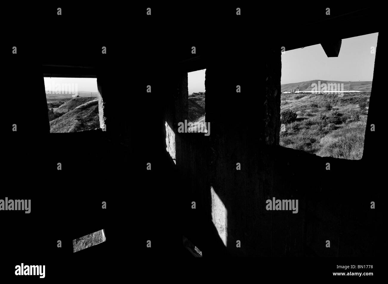 Pillbox structure Black and White Stock Photos & Images - Alamy