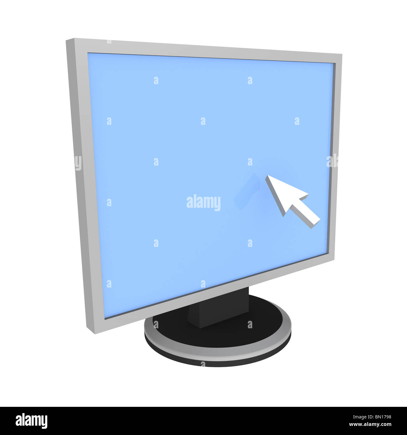 Monitor with mouse cursor Cut Out Stock Images & Pictures - Alamy