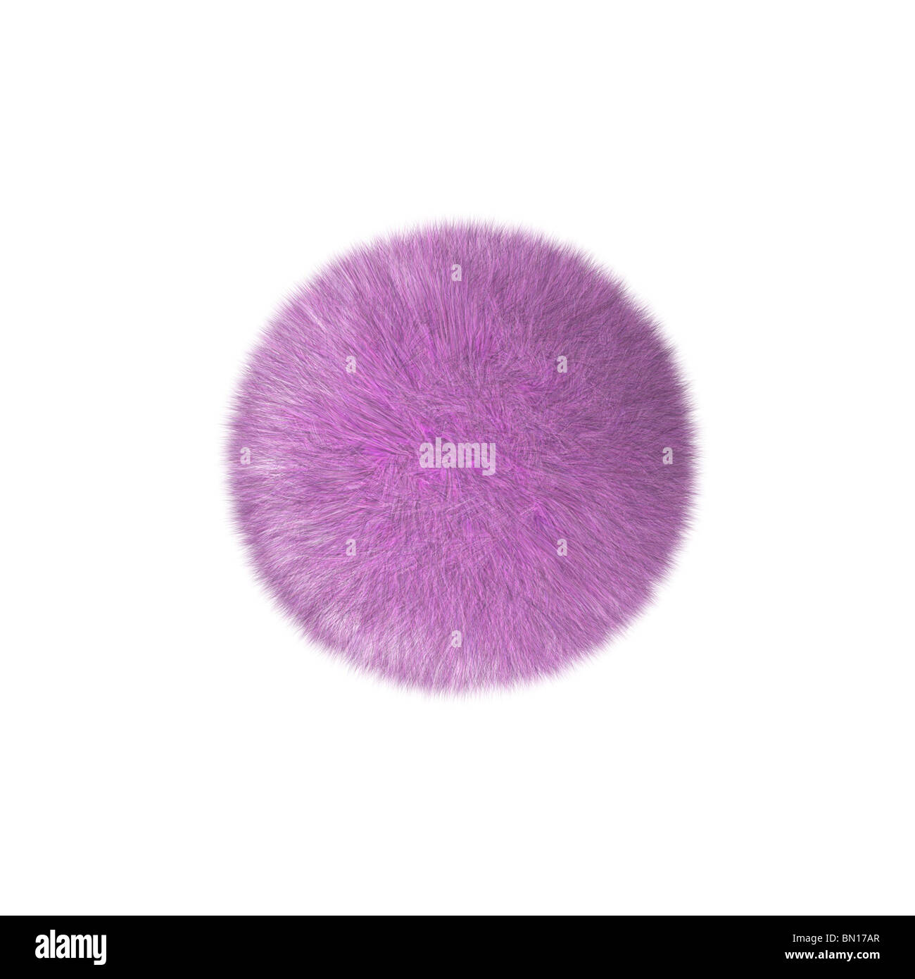 Three-dimensional model - pink fur in the form of a sphere Stock Photo ...