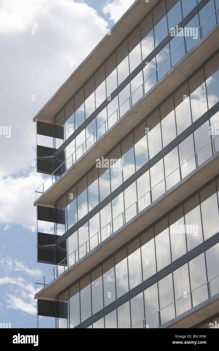Crystals and reflections building Stock Photo - Alamy