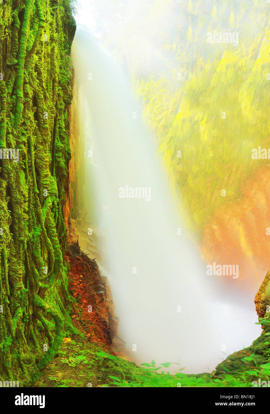 Blawan waterfall. Java. Indonesia. Panorama Stock Photo - Alamy