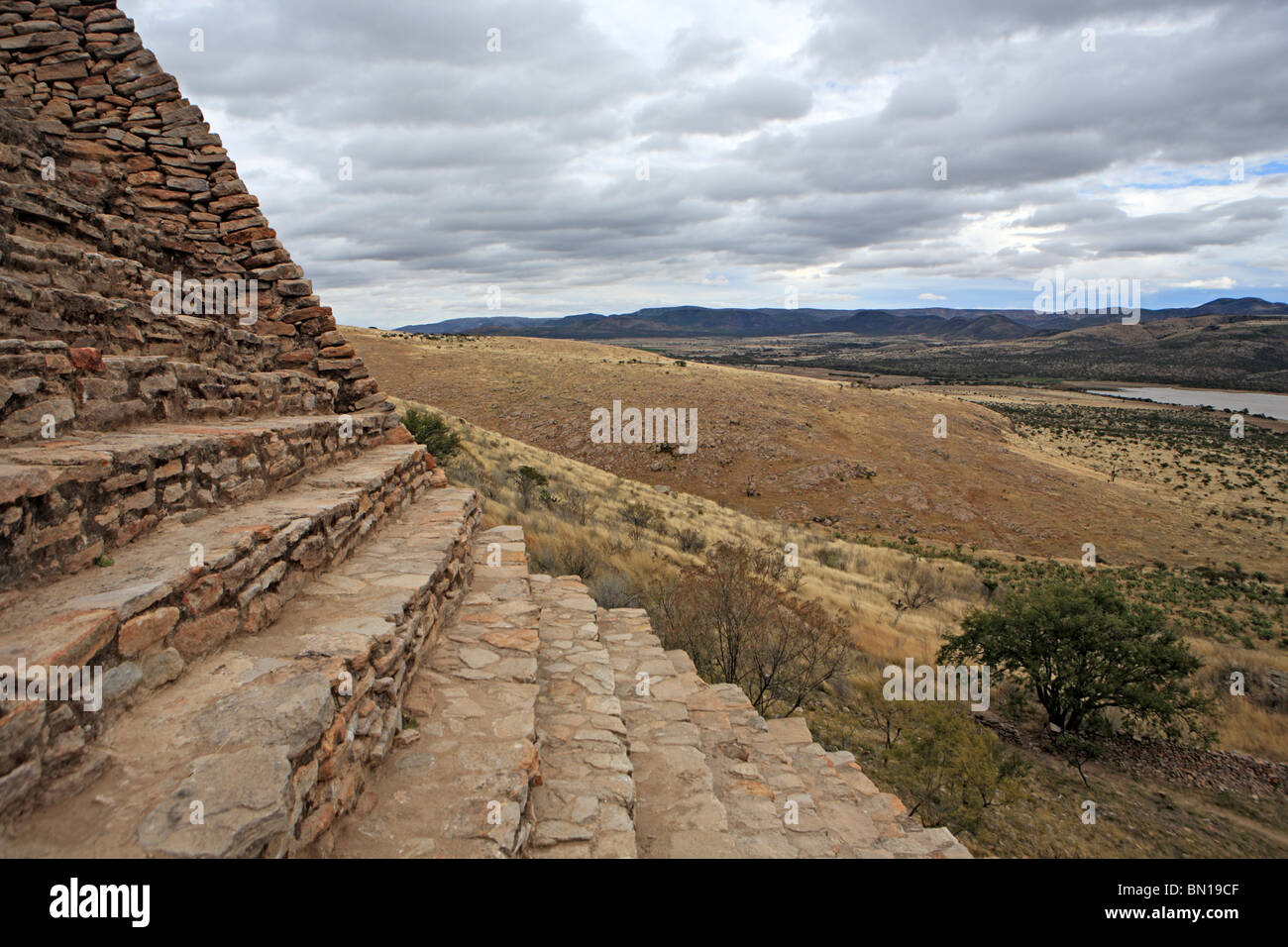 Ruins of Chicomostoc (circa 300-1200), La Quemada, state Zcatecas ...