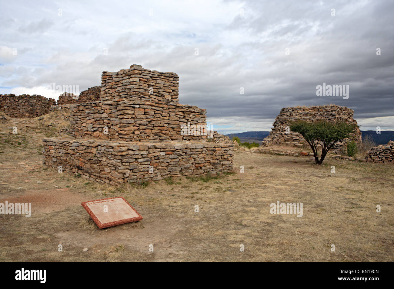 Ruins of Chicomostoc (circa 300-1200), La Quemada, state Zcatecas ...