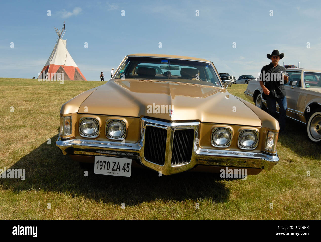 Vintage American car show at a Country & Western festival Stock Photo ...